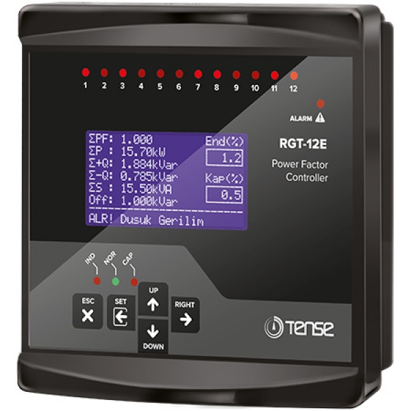 Bộ Điều Khiển Tụ Bù 12 Cấp Tense - RGT-12E