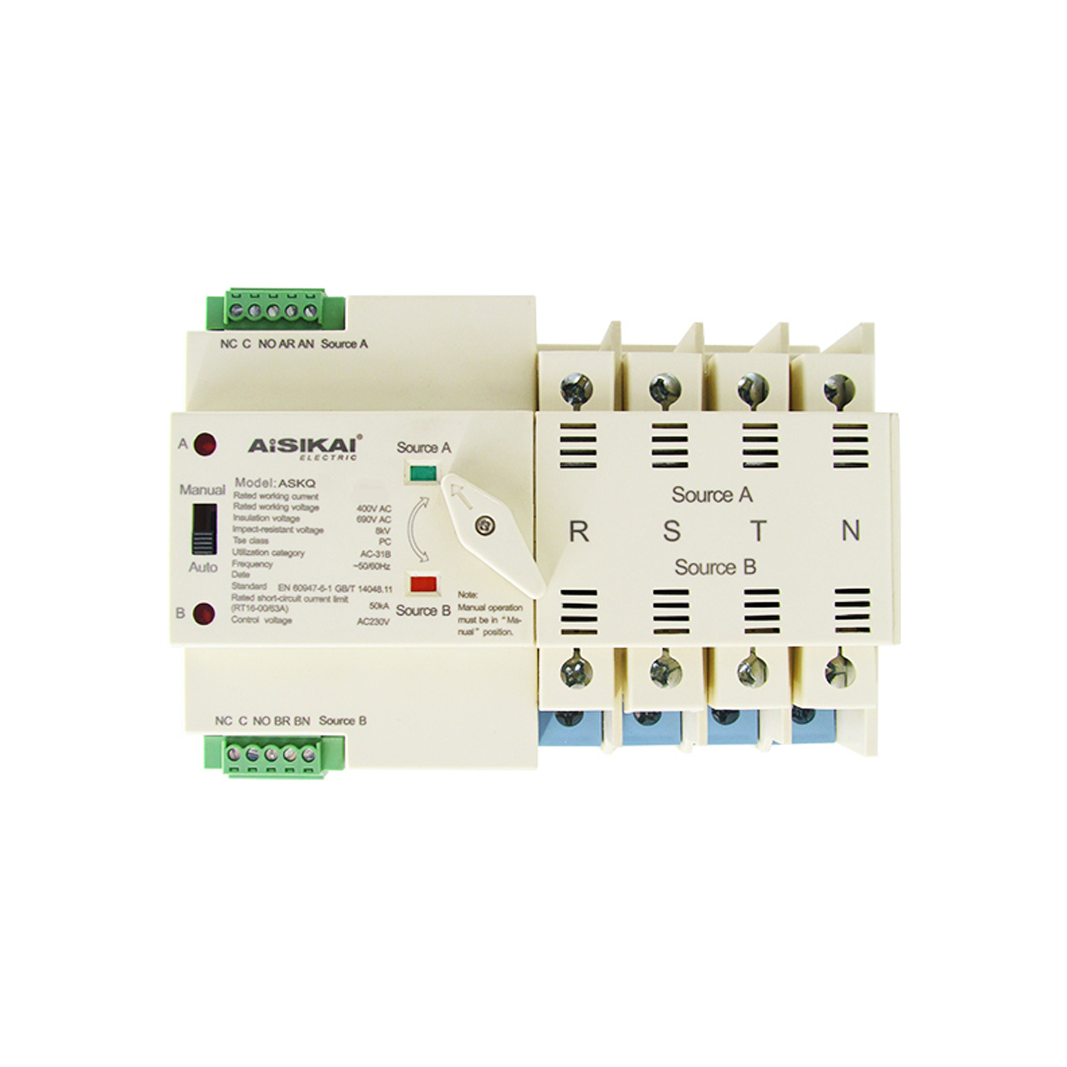 ATS Aisikai 4P 63A - ASKQ1-63A/4P/CK